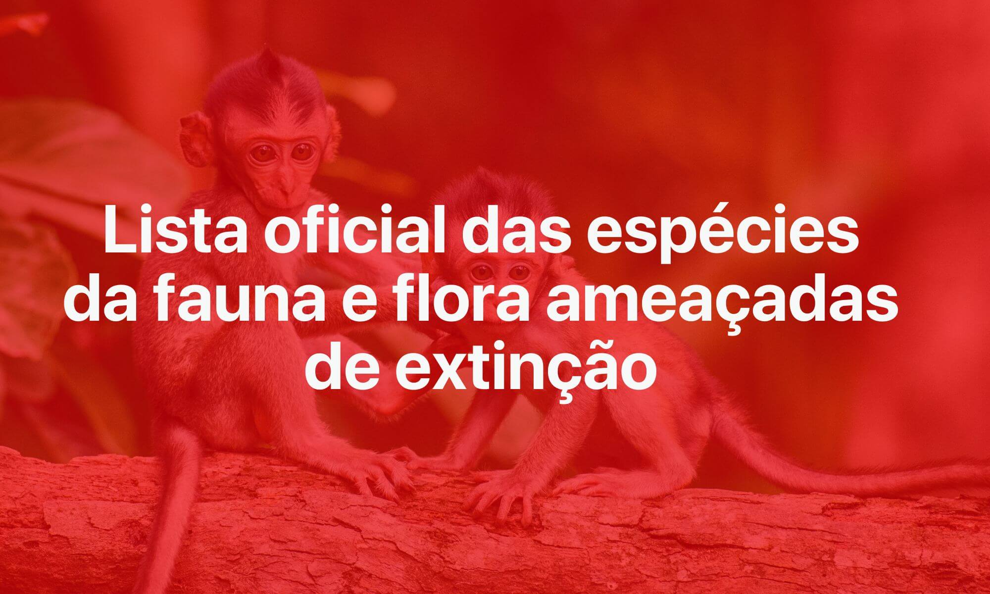 Lista De Animais Ameaados De Extino Atualizada